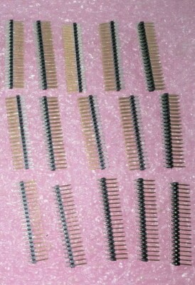 (9 PIECE LOT) 2-102973-0, 4-102973-0-20, TYCO, CONN HEADER VERT 40POS 2 ...