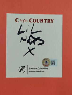 Lil Nas X autograph signed C is for Country Hardcover Book ~ Beckett ...