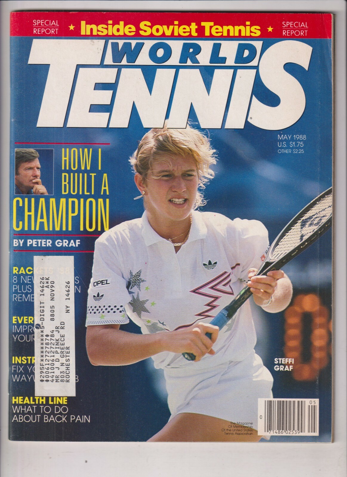 World Tennis Mag Steffi Graf Peter Graf May 1988 032720nonrh | eBay