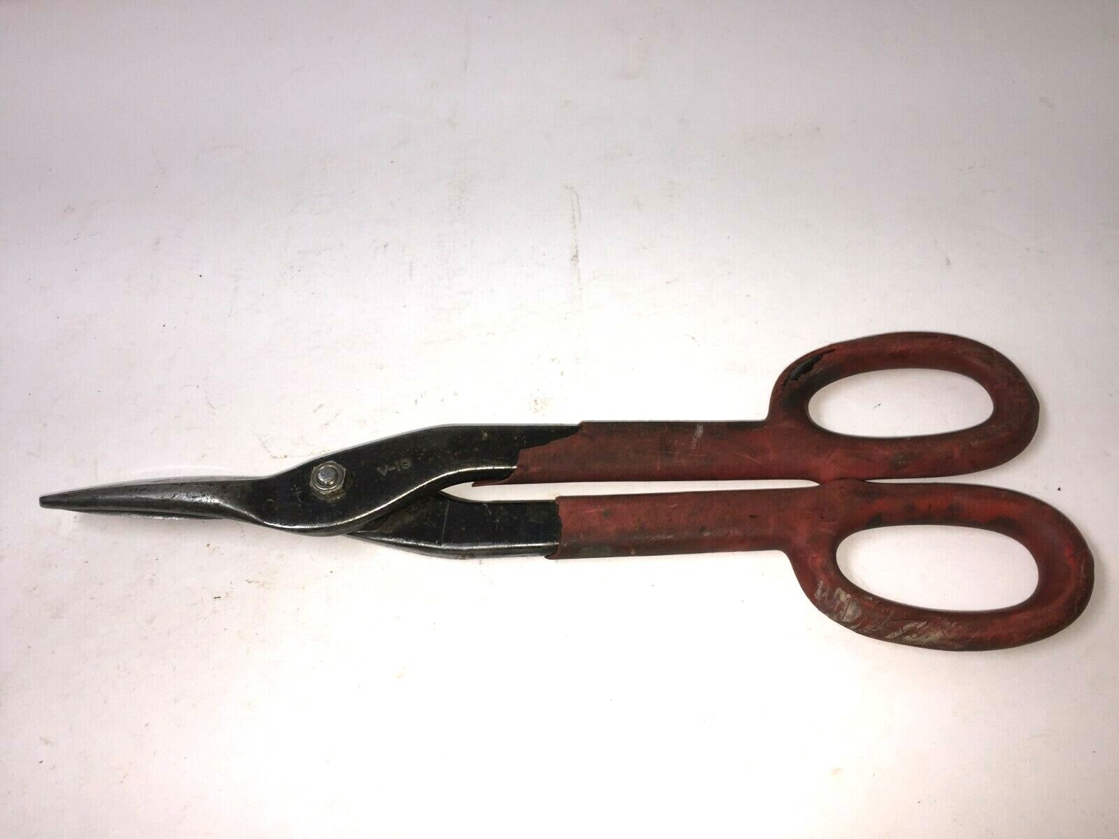 Cresent Wiss 13" Metal Tin Snips Red Handle Grips Clean Sharp Tool Shop ...