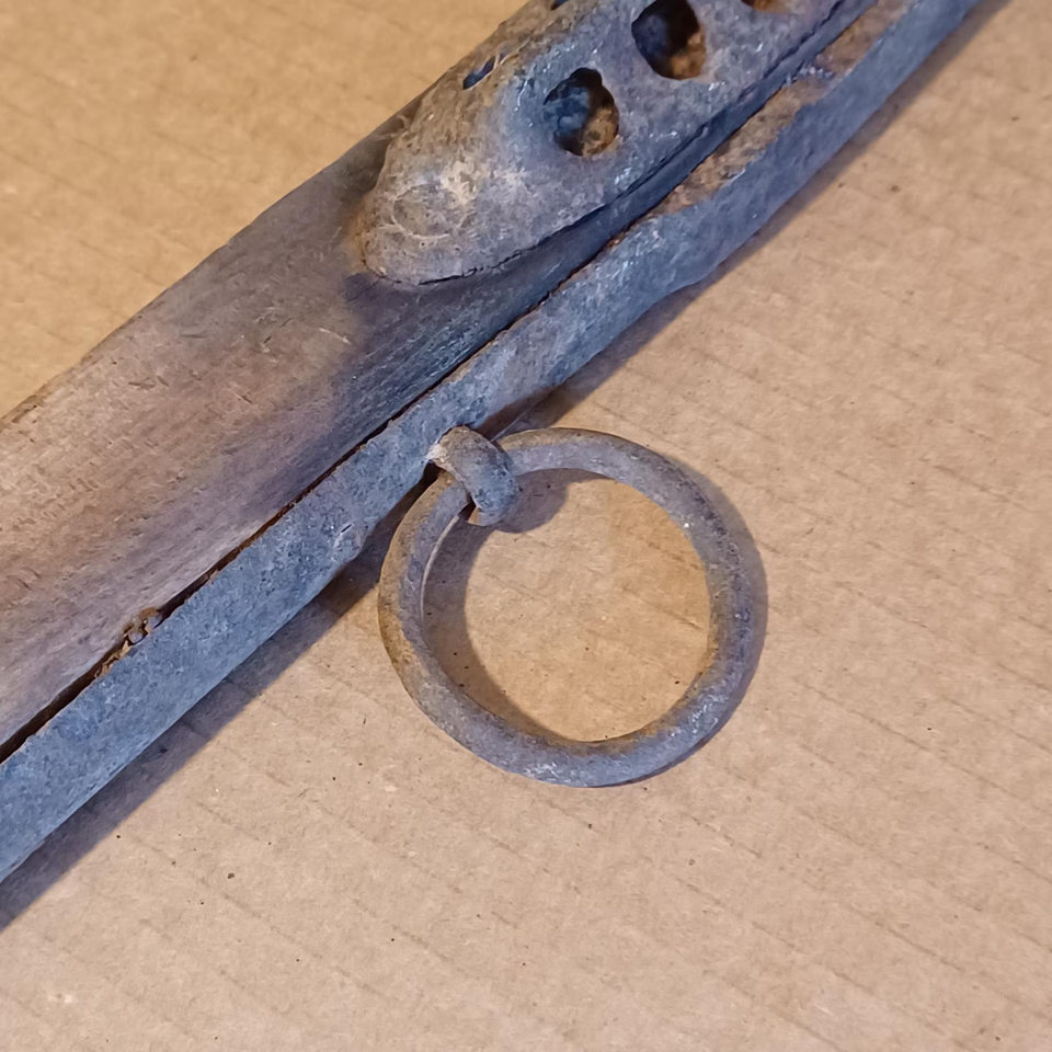 Antique Horse Hames Set with Chain and Leather Strap | Primitive Farm ...