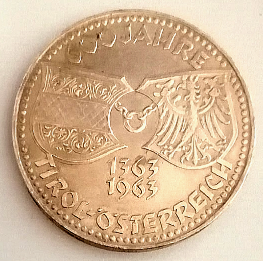Beautiful Silver Coin 50 Shilling Austria 1963 XF 20g .900 fineness ...