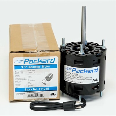 Packard 41124B Refrigeration Cooler Evaporator Motor for Bohn 5008SS ...
