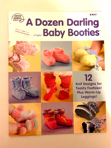 "A Dozen Darling Baby Booties" Knit Patterns Book ASN #1426 by Scarlet ...