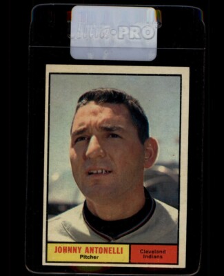 1961 JOHNNY ANTONELLI TOPPS #115 INDIANS EXMT #7207 | eBay