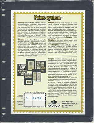 Prinz-Plus Stock Sheets 6795 One-Sided 5-Pocket Black with Labeling ...