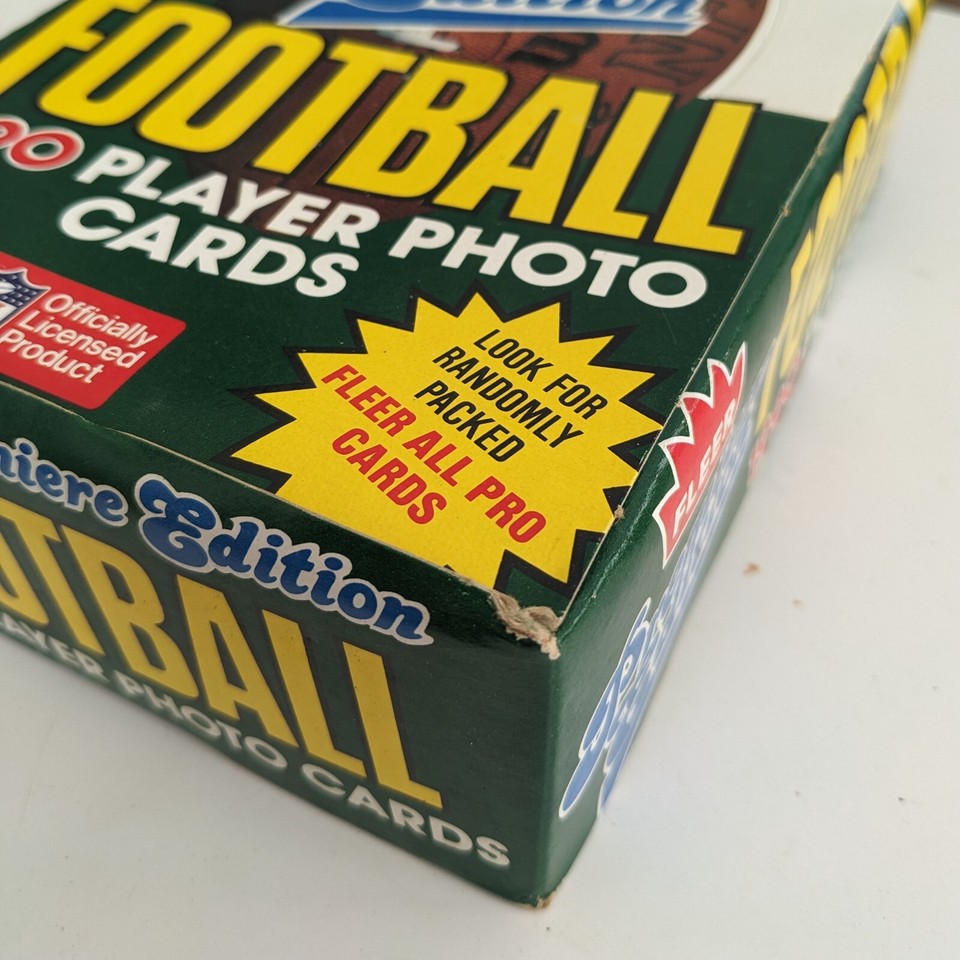 Lot of 4 (4x) 1990 FLEER FOOTBALL WAX BOX. ORIGINAL OWNER, UNTAMPERED ...