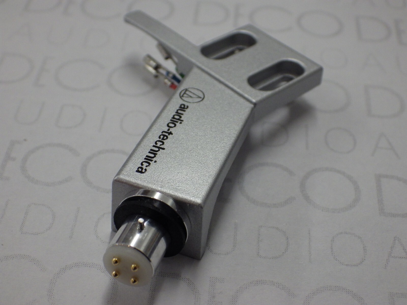 Audio Technica AT-HS4SV Silver Angled Headshell For Straight Tonearms ...