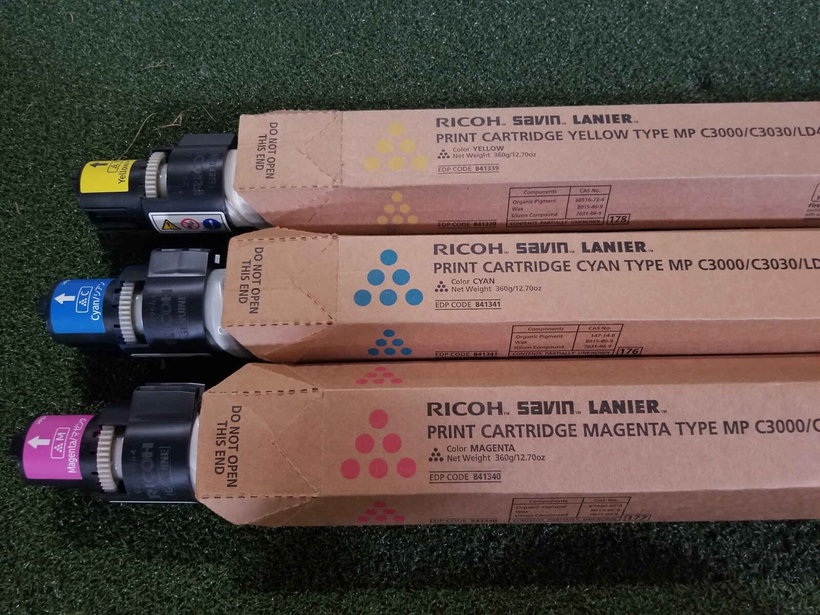 LOT OF 3 New Genuine OEM Ricoh Savin Lanier Type MP C3000/C3030/LD430c ...