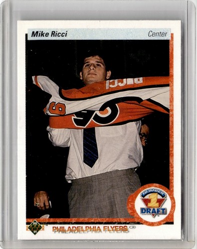 1990-91 Upper Deck Hockey Card Mike Ricci A Philadelphia Flyers #355 | eBay