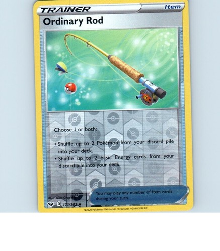 2020 Reverse Holo Ordinary Rod 171/202 Pokemon Card | eBay