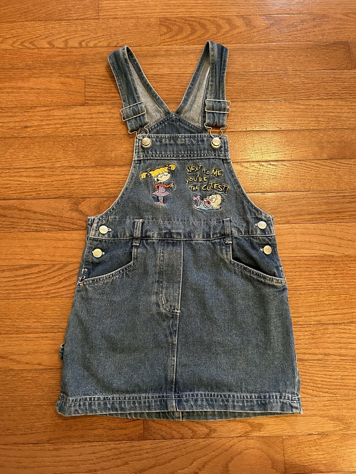 Vintage Nickelodeon Rugrats Angelica Denim Jumper Ove… - Gem