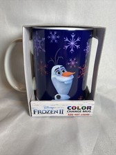 Disney Frozen 2 Color Changing Mug Olaf Elsa Anna Destiny Awaits for ...
