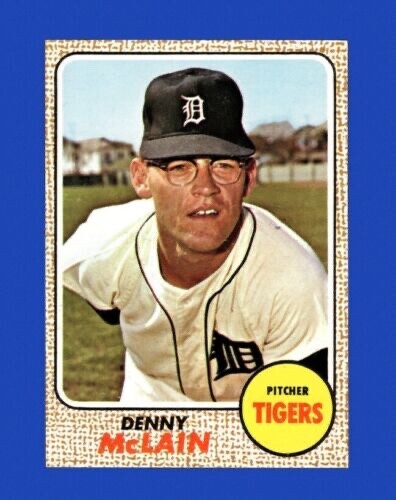 Near-Mint++++ to Mint 1968 Denny McLain Topps Baseball Card #40/Detroit ...