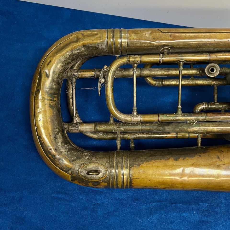 Vintage Conn Double Bell 4-Valve Baritone Euphonium for Parts or Repair ...