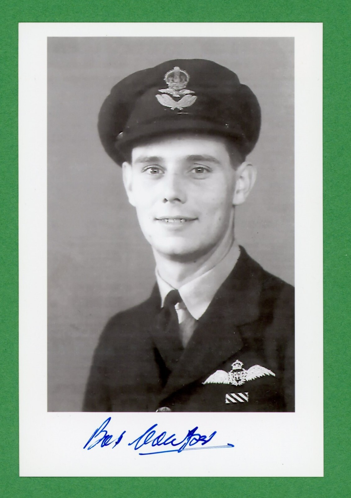 Robert Cowper DEC WWII Australian Fighter Pilot Ace-6V Signed 4x6 Photo ...