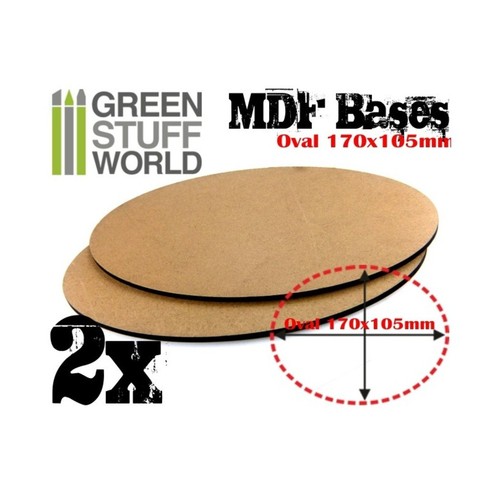 Green Stuff World Bases 170x105mm Oval MDF Bases Pack New | eBay