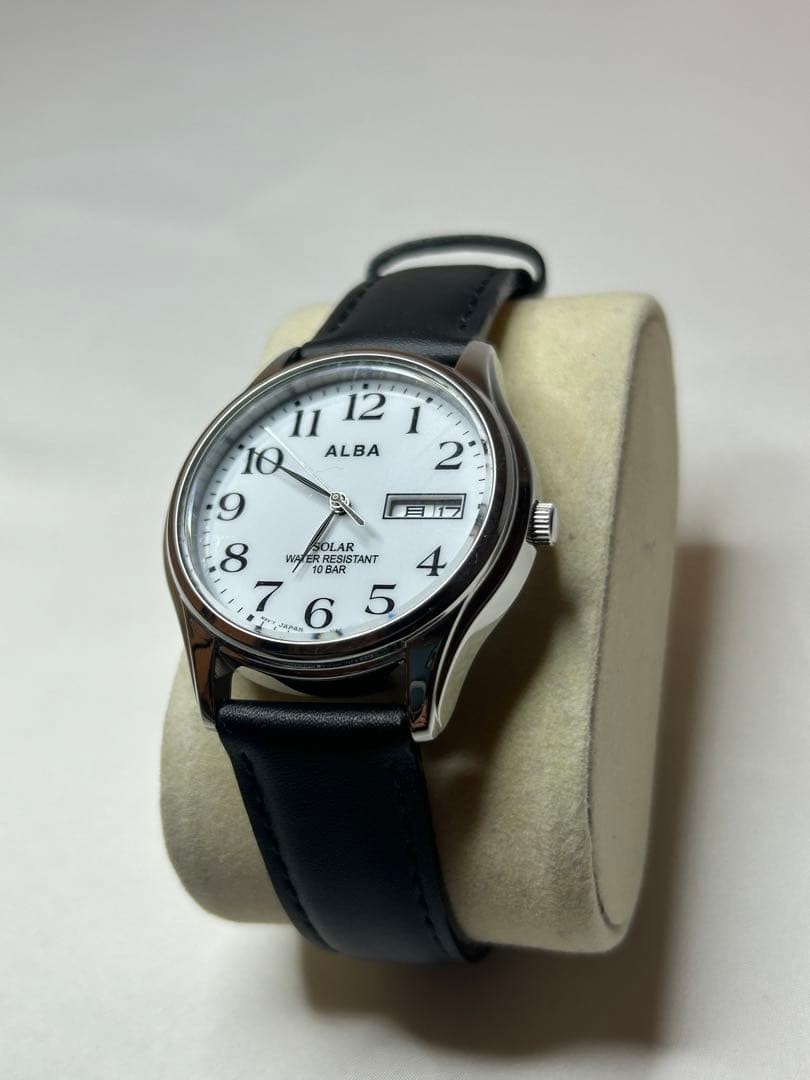 Rare Working Seiko Alba Wristwatch Solar Day Date Gen… - Gem
