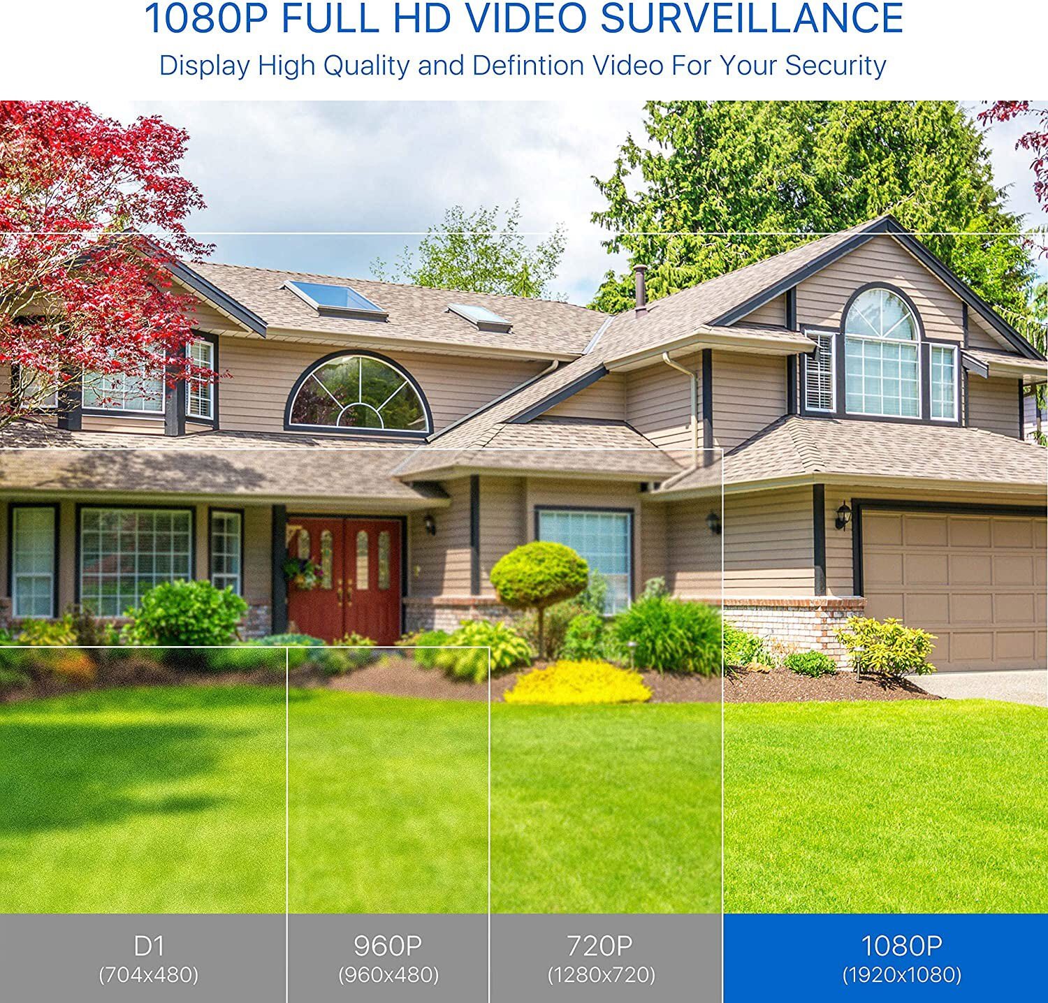 ZOSI 5MP-Lite DVR Outdoor CCTV 1080p Security Camera System 120ft night ...