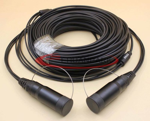 LC-LC UPC SM TPU Field Armored Fiber Cable 4 Strand Fiber Optic Patch ...
