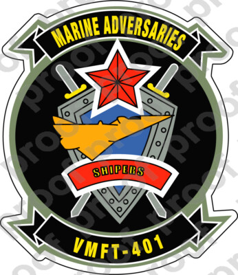 STICKER USMC VMFT 401 SNIPERS ooo USMC Lisc No 20187 | eBay