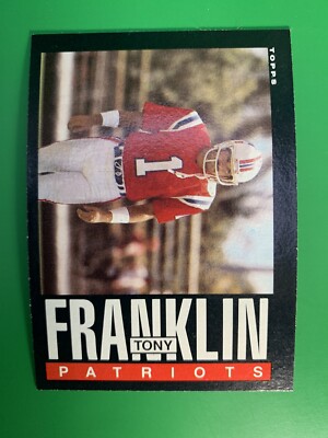 1985 Topps Tony Franklin #324 New England Patriots | eBay