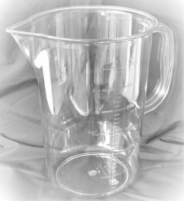 Clear Plastic PC Beaker Cup Mug 3L 5L Large Lab Pitcher w Handle ...