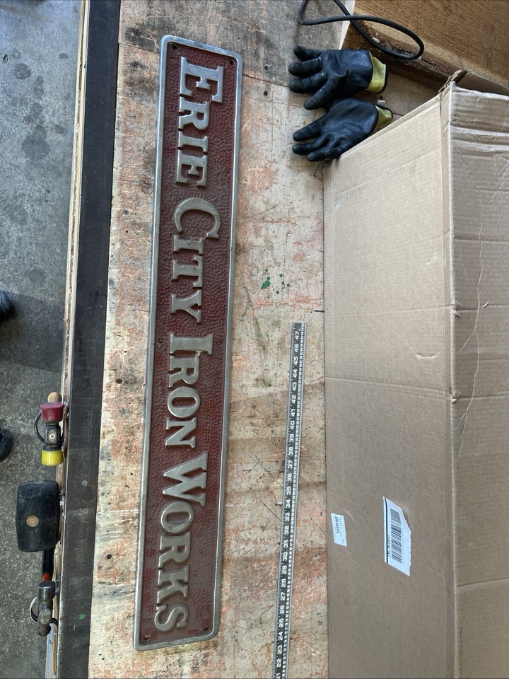 Erie City Iron Works Sign | eBay