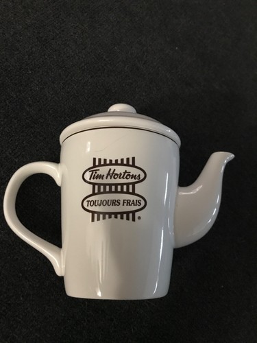 Tim Hortons 2 Cup Tea Pot White Always Fresh No Box | eBay