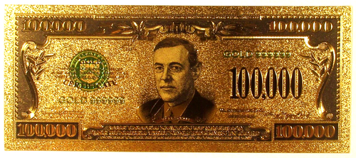$100000 ONE HUNDRED THOUSAND DOLLAR BILL Reproduction Old Currency SALE ...