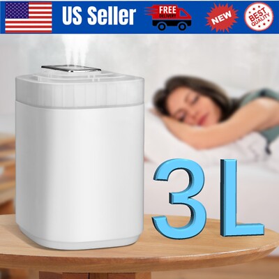 3000ML Cool Mist Air Humidifier 7 Colours Oil Diffuser Ultrasonic ...