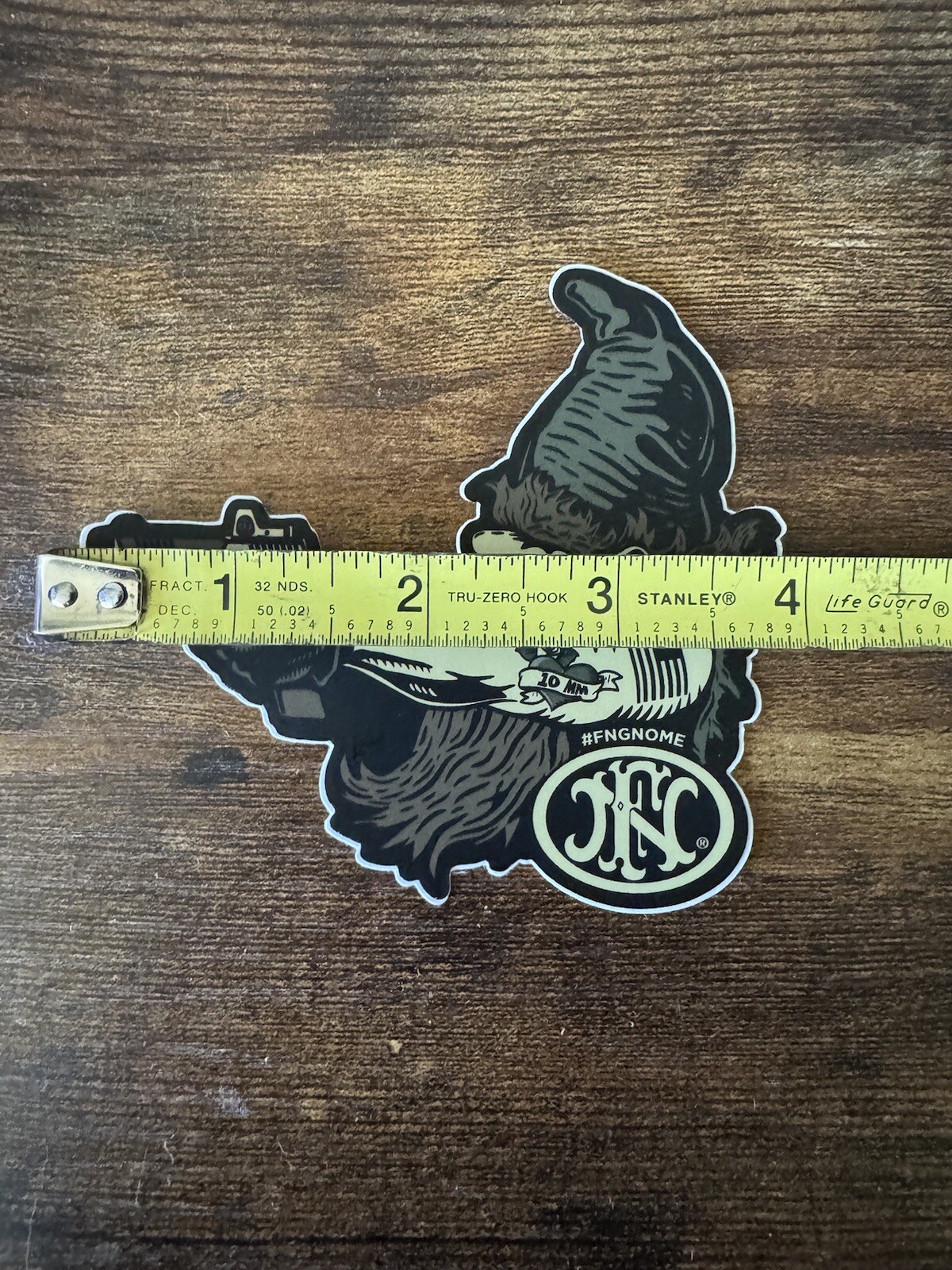 New SHOT Show 2024 FN Firearms Gnome Sticker | Grelly USA