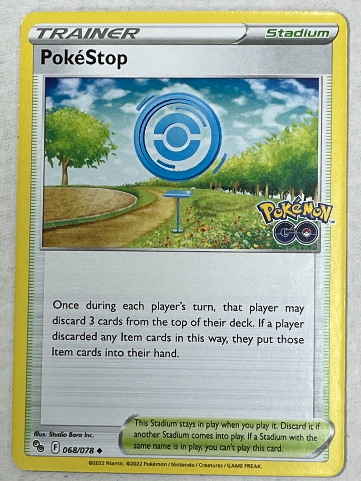 PokéStop Trainer Stadium Pokémon Card -068/078 - Uncommon | eBay