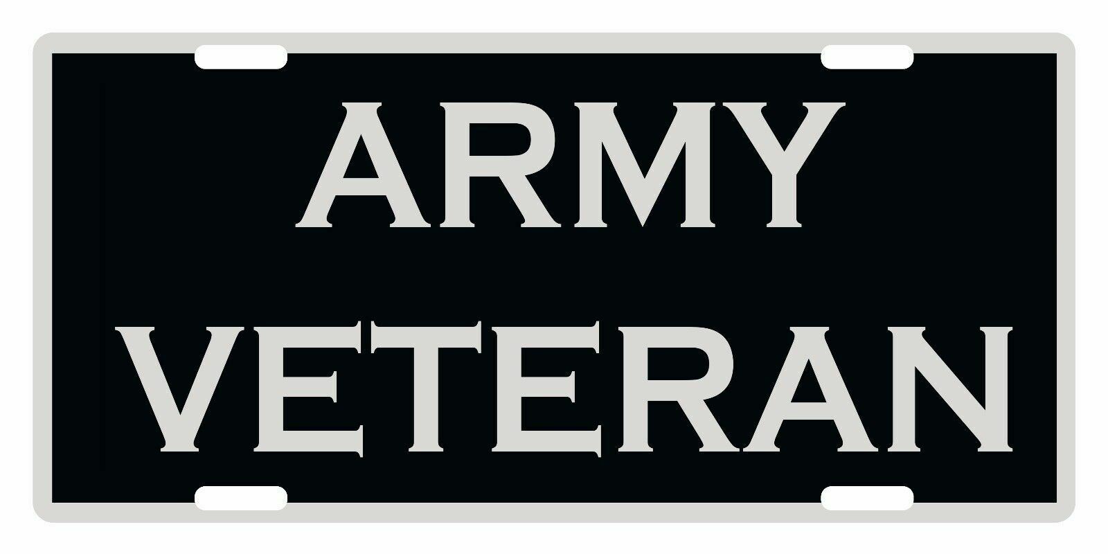 Army Veteran Custom License Plate Emblem Patriotic Version | eBay