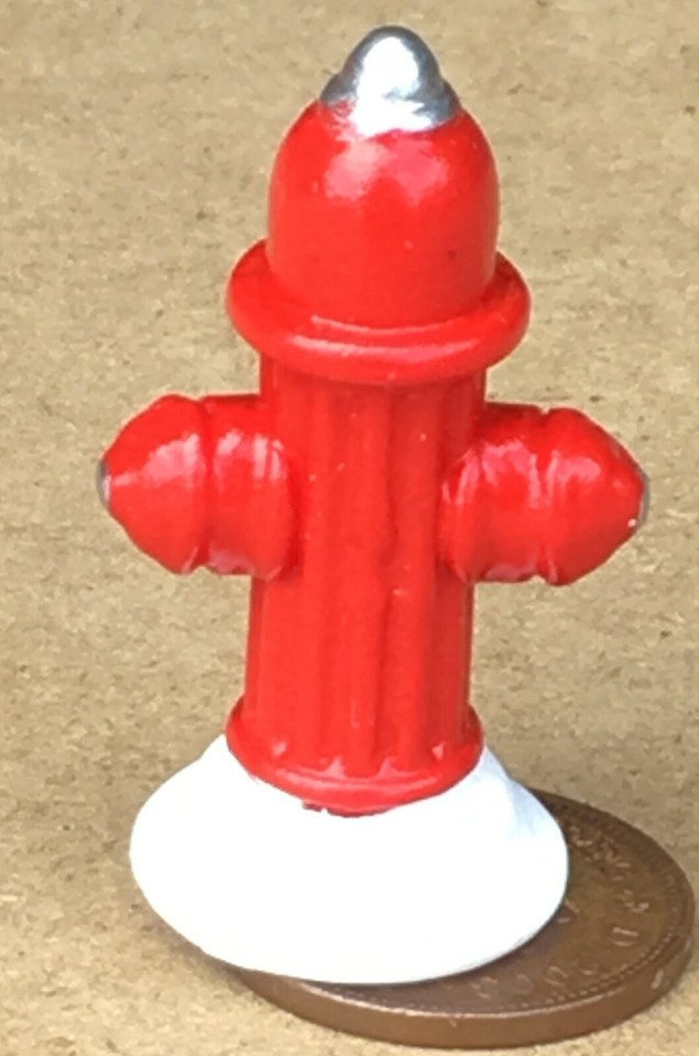 Resin Fire Hydrant Health & Safety Tumdee 1:12 Scale Dolls House ...