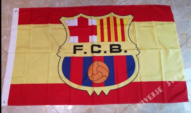 fc barcelona Spain Barcelona flag 100D digital printing Football banner ...