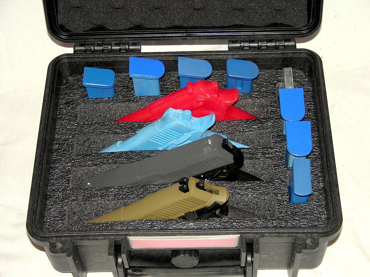 New 4 Pistol + 7 mag Foam insert kit fits your Harbor Freight Apache ...