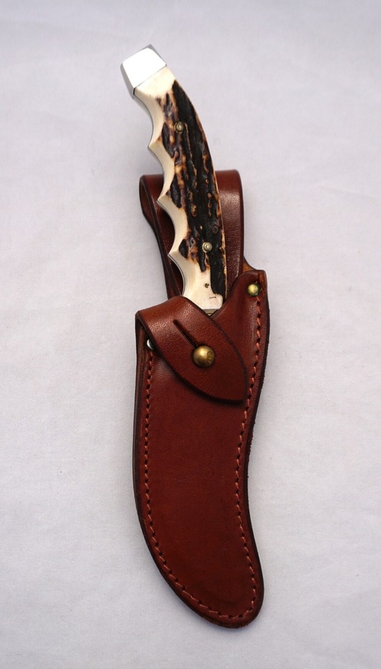 J.A. Henckels Solingen Germany Friodur Model 944 Skinner Knife ~ Stag ...