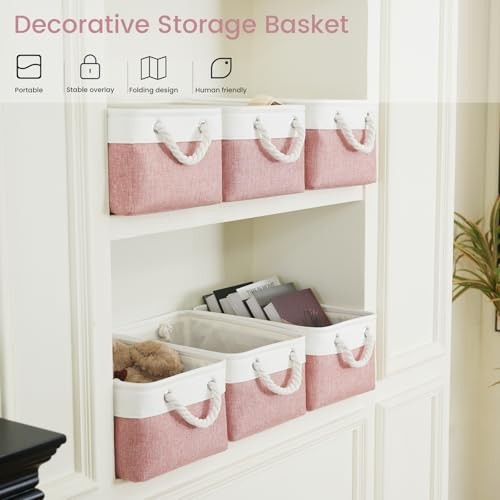 Storage Baskets for Shelves 13.8x9.8x6.7 Inch, 13.8inx9.8inx6.7in-1P ...