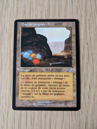 Carte Magic The Gathering Mine de Gemmes Spirale Temporelle TIME SPIRAL ...