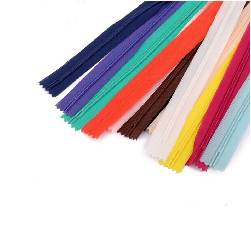 50 Pcs Concealed Zip Zippers for Bags and Purses Invisible Sewing ...