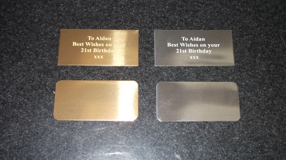 Trophy Engraving Plates / Name Plaques / Football /Golf/Shooting ...