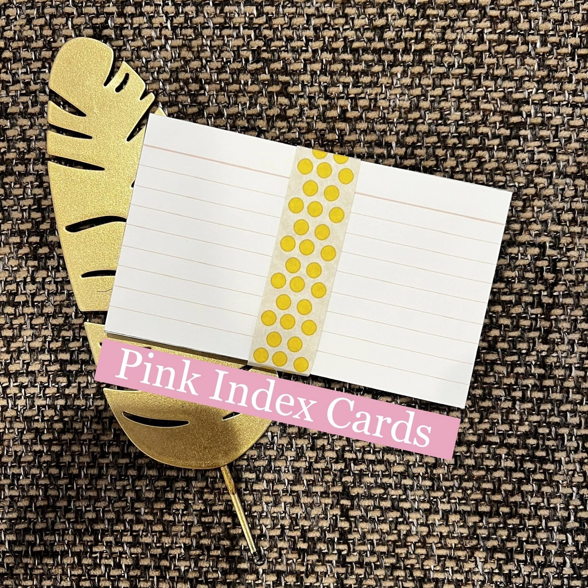 Pink Index Card