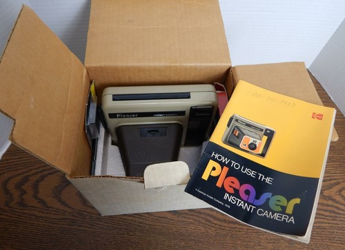 VTG 1978 Kodak Pleaser Instant Camera w/Instructions & Original Box ...