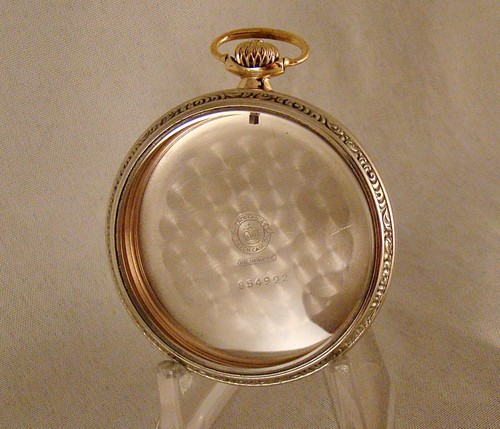 TWO-TONE CASE PHILADELPHIA WATCH CASE CO. SILVERODE OPEN FACE 12s ...