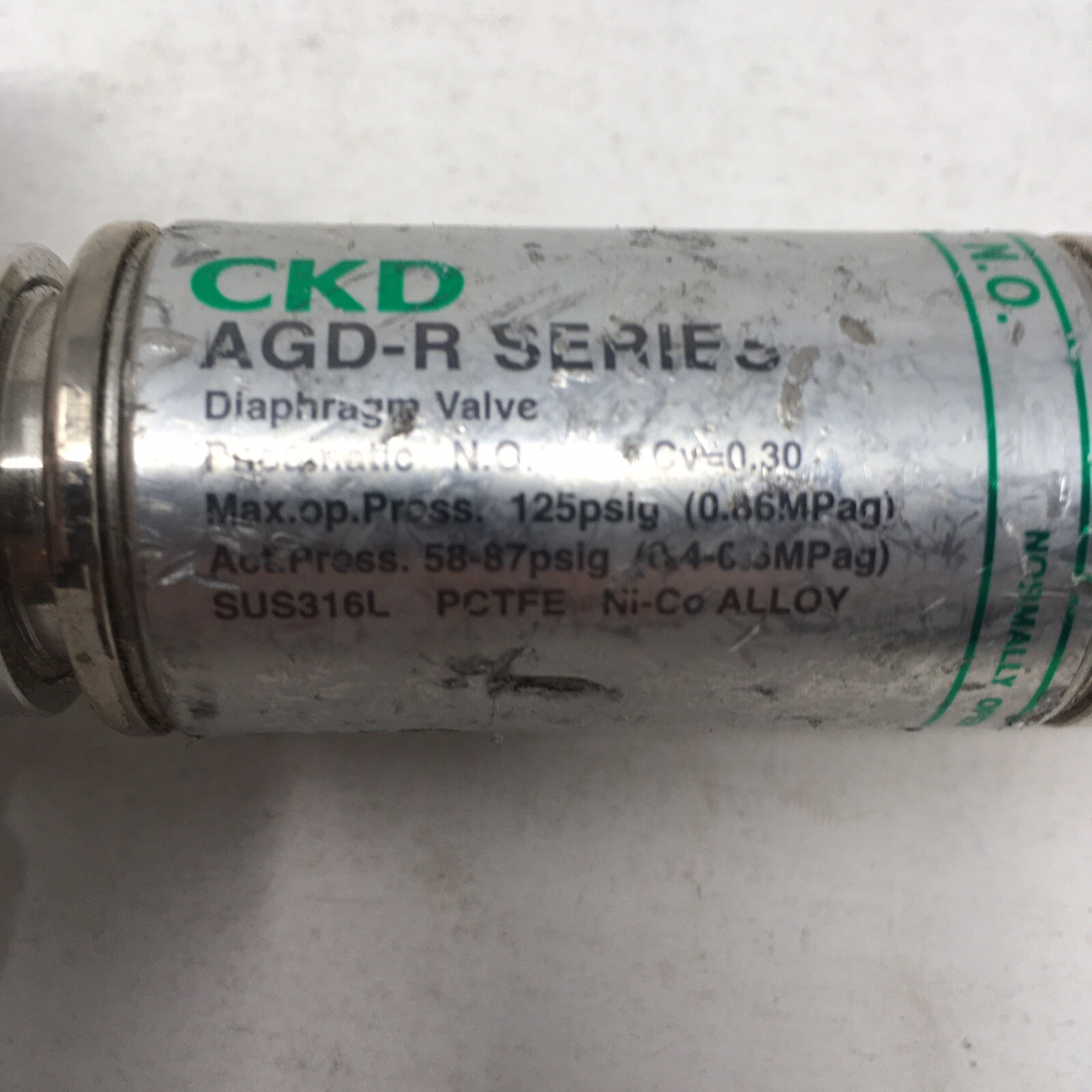 CKD AGD-R Series Diaphragm Valve AGD12R-AT2-X0017 3D-00089G 125psig | eBay