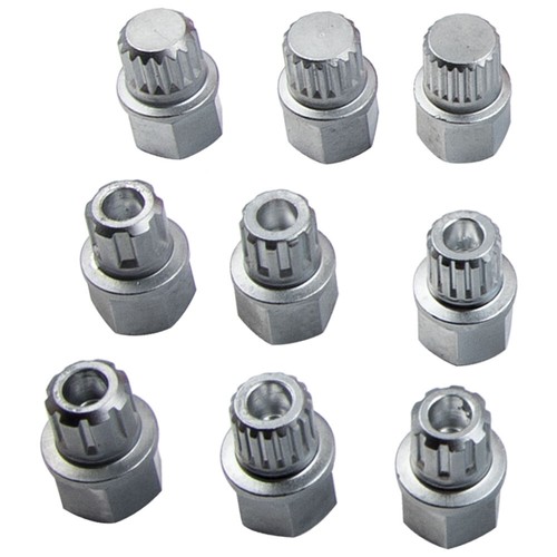 LOCKING WHEEL BOLT NUT REMOVAL KIT SECURITY KEY TOOL FOR VW AUDI SEAT ...