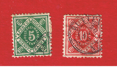 German States-Wurttemberg #O4-O5 VF used Officials Free S/H | eBay