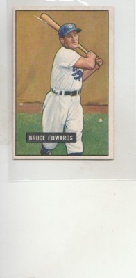 1951 Bowman # 116 Bruce Edwards | eBay