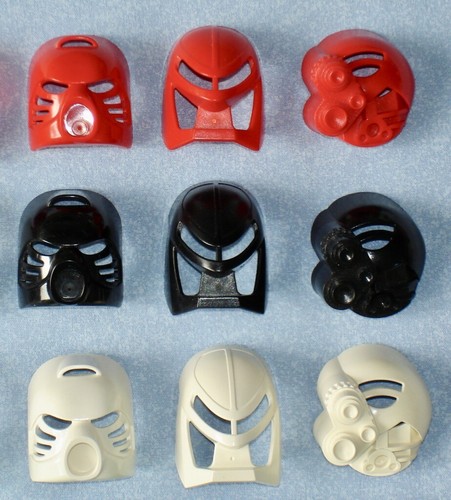 Complete Set of 36 TOA MATA MASKS - Lego Bionicle 2001 Kanohi ...